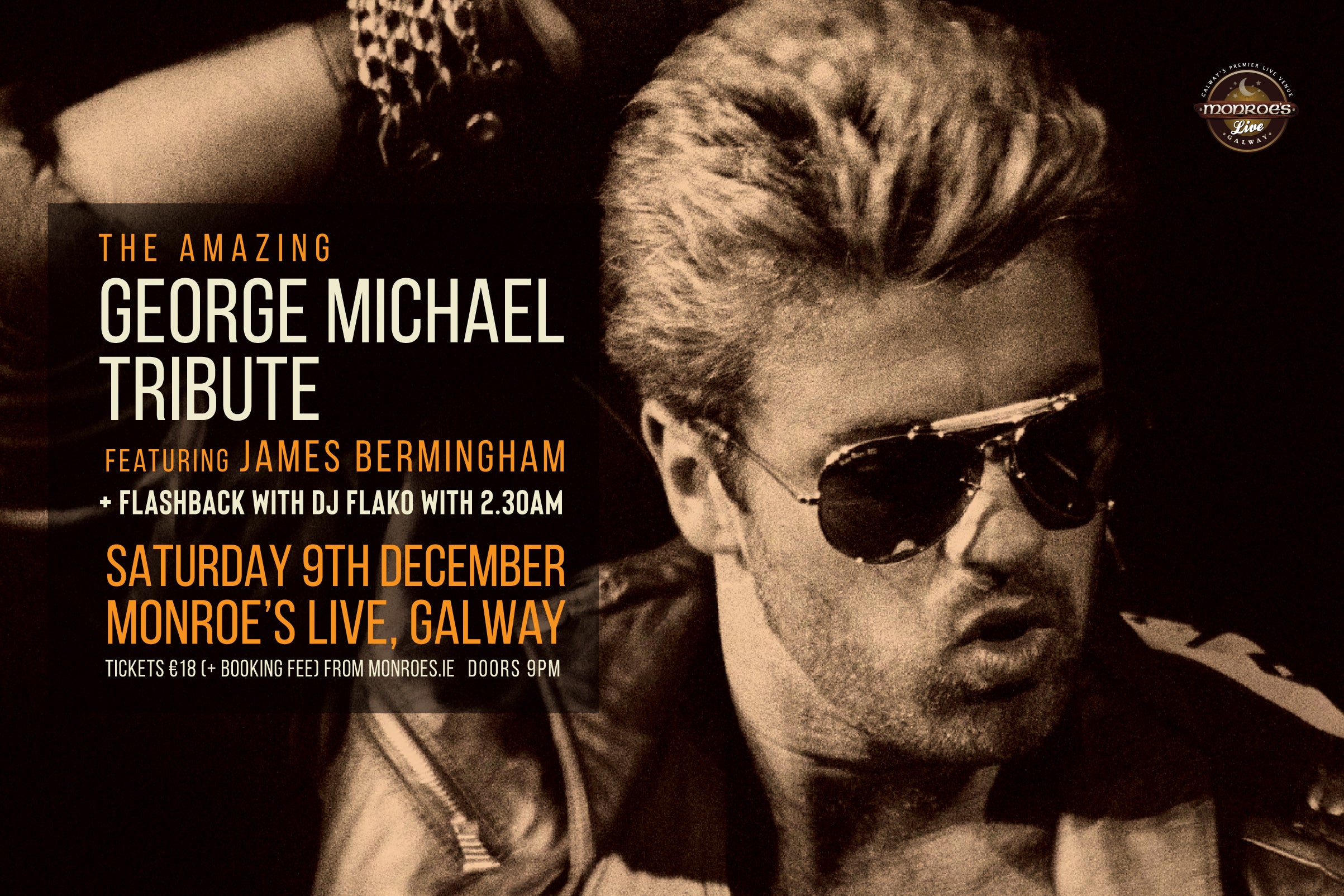 The Amazing George Michael Tribute – monroesgalway